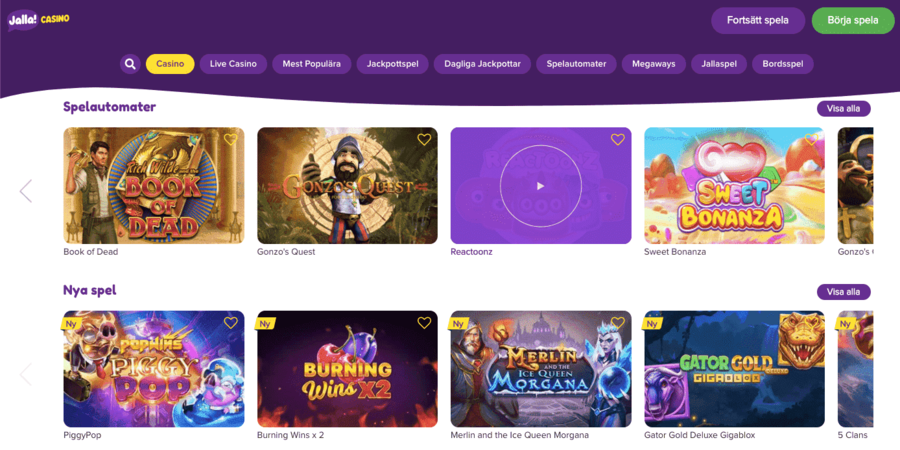 Jalla – Online Kasino